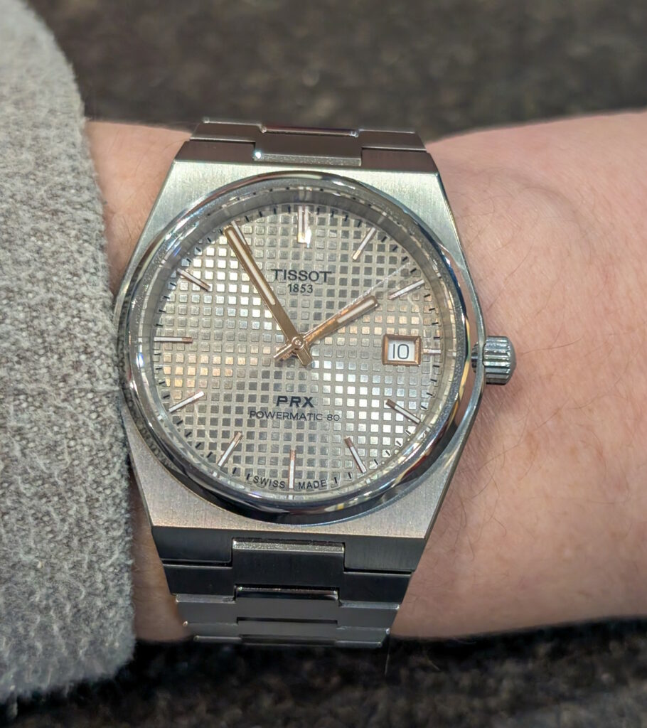 Test des Tissot PRX 38 mm en titane et acier de Damas | Chronotempus